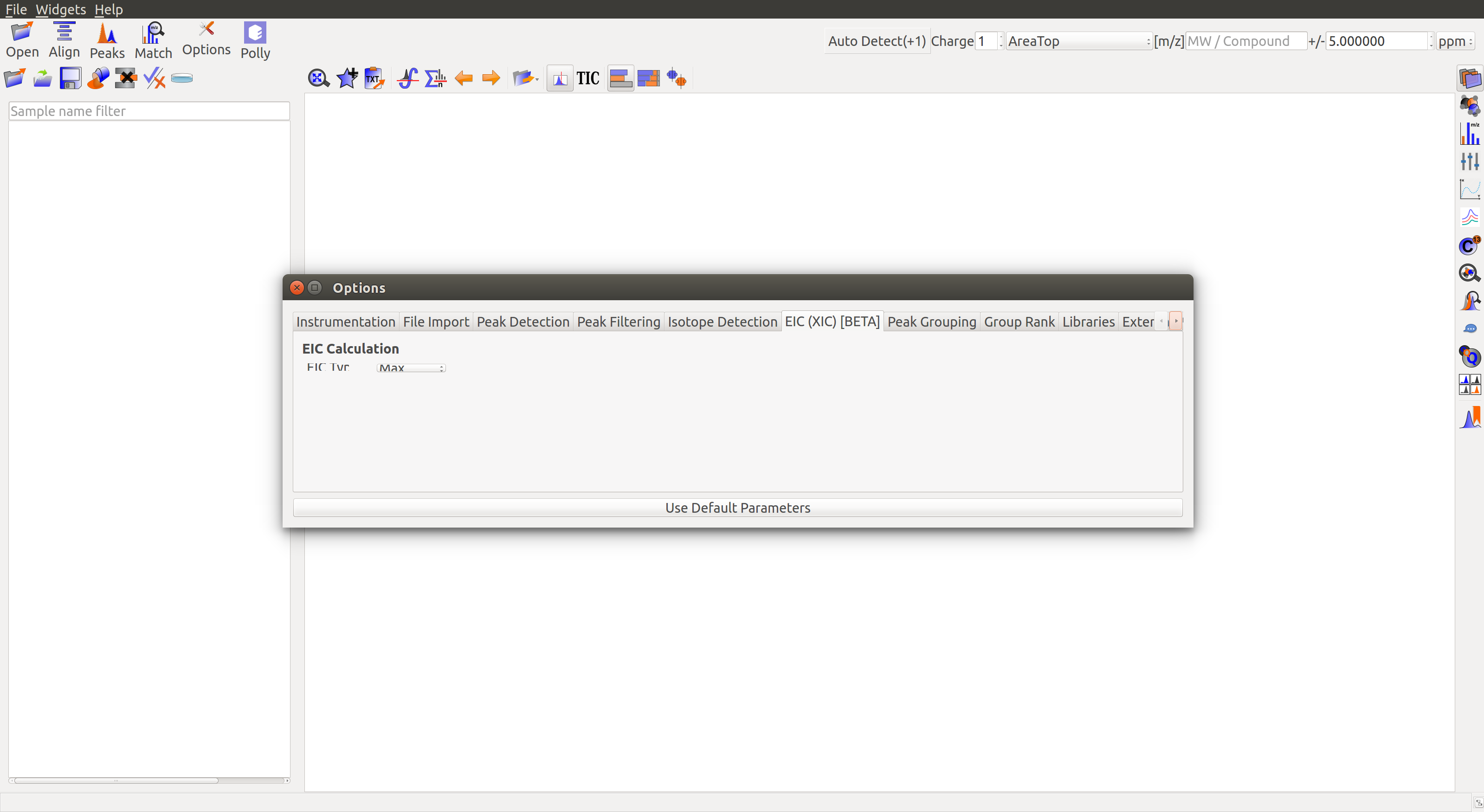 El-MAVEN User Interface — El-MAVEN v0.4.1 documentation